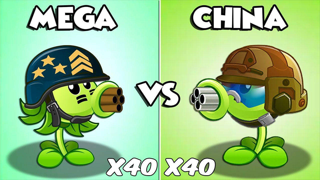 PvZ 2 - 40 植物等级100 使用1次强化 对抗40级的盾牌僵尸 - 谁将获胜?-MSGames-MSGames-哔哩哔哩视频