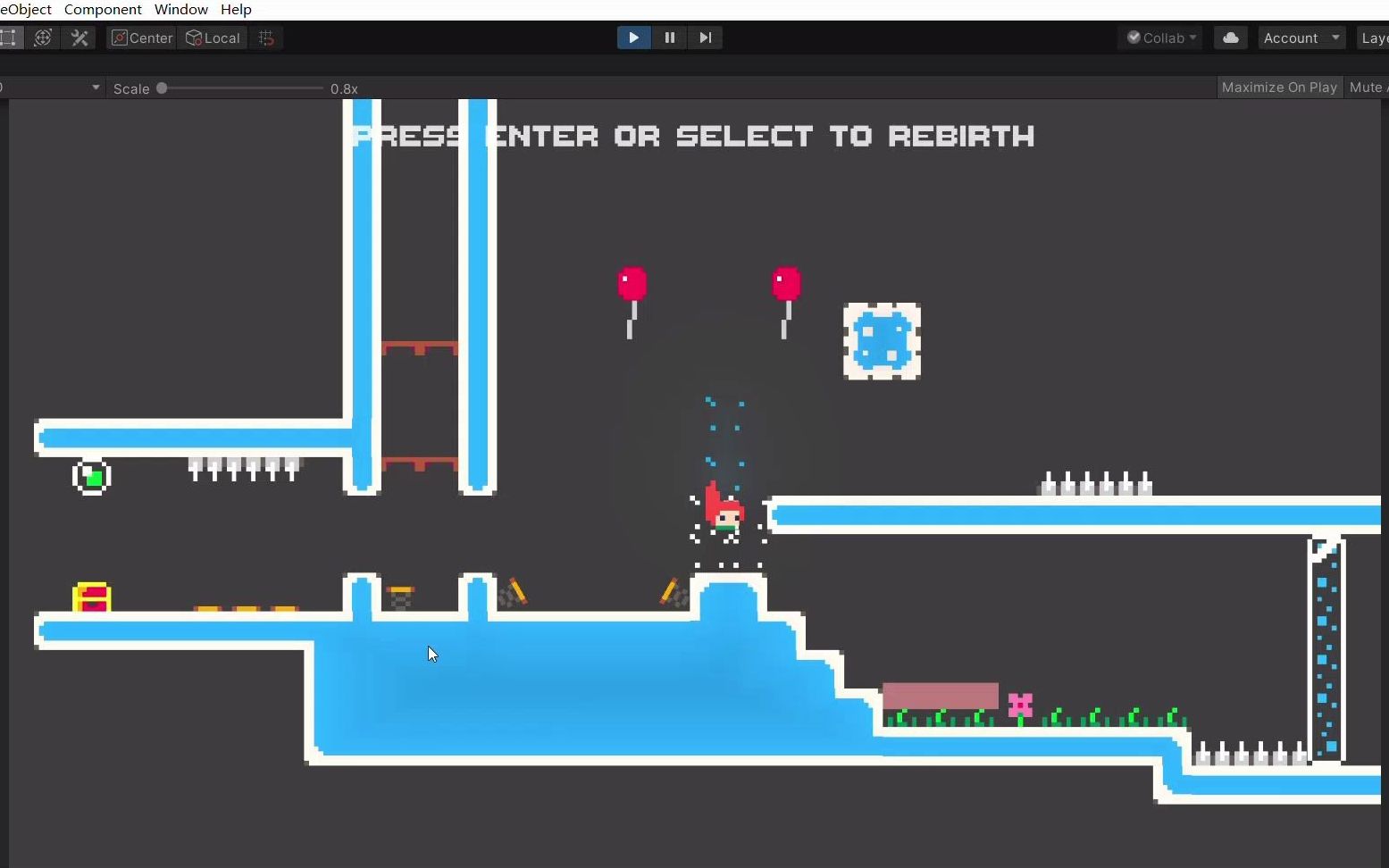 用Unity实现Celeste（蔚蓝）中的小游戏_哔哩哔哩_bilibili