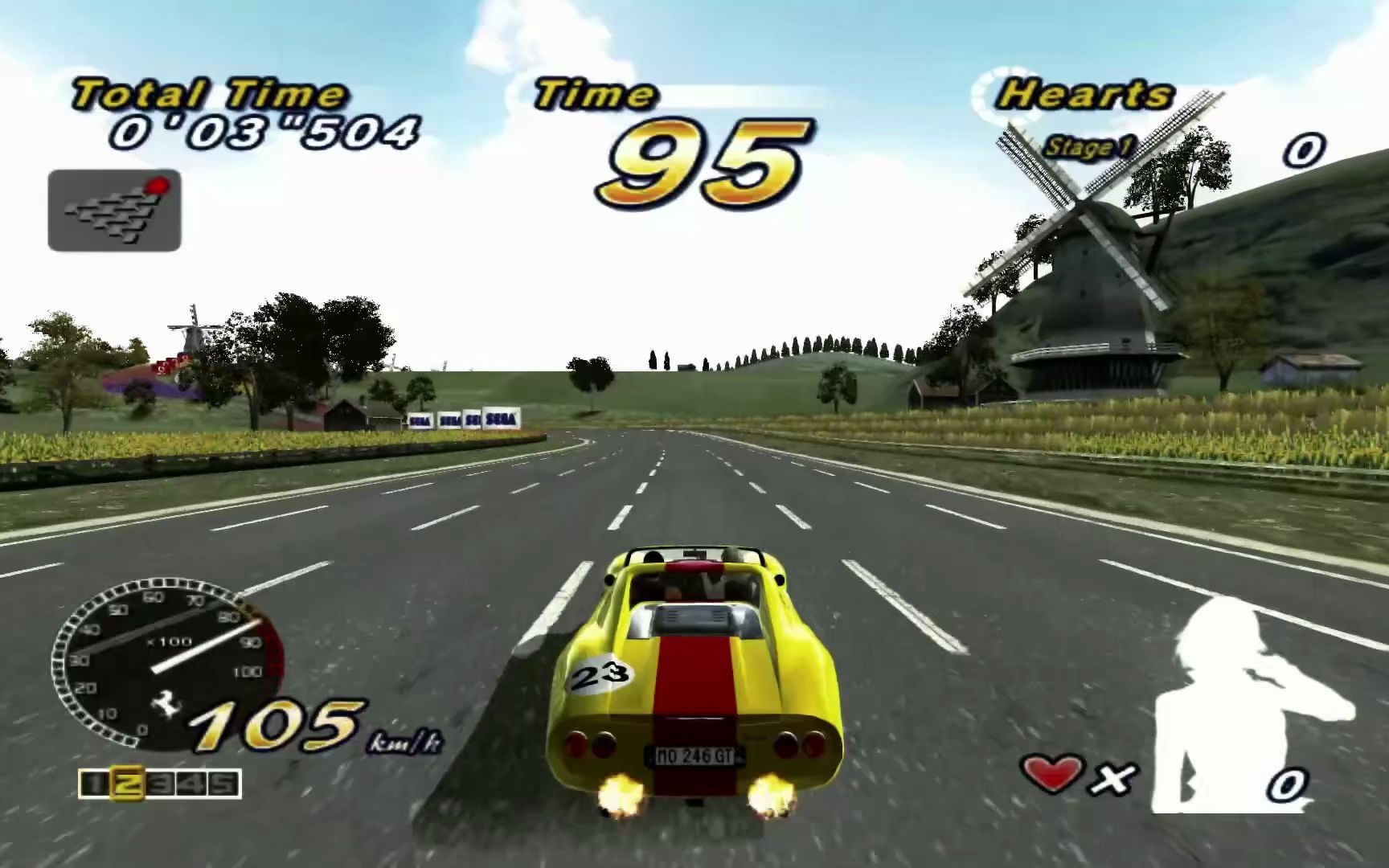 【Outrun2SP】Outrun Mode A~E 5条路线