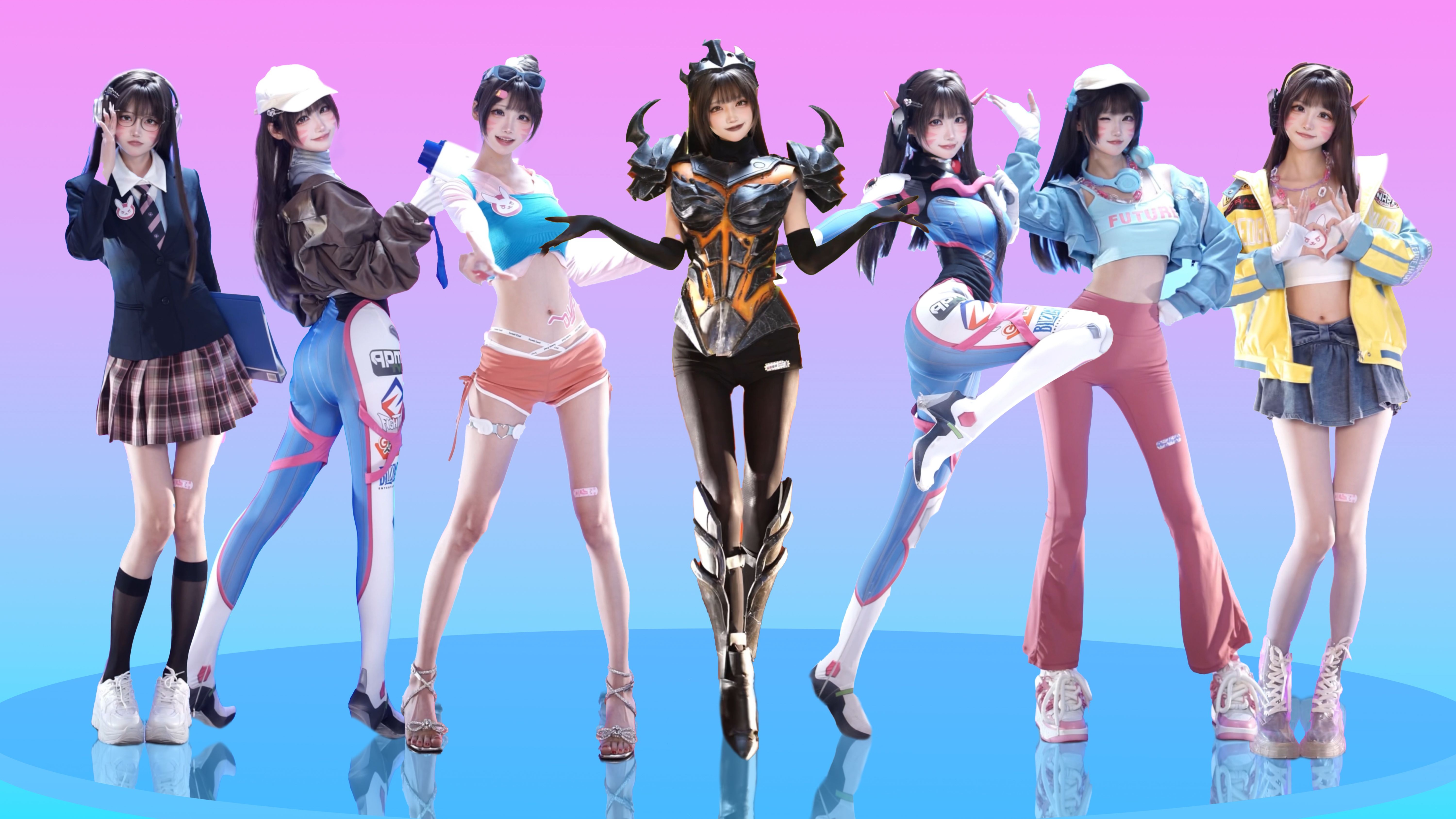 D.VA的一周穿搭-尸菌菌qwq-尸菌菌qwq-哔哩哔哩视频