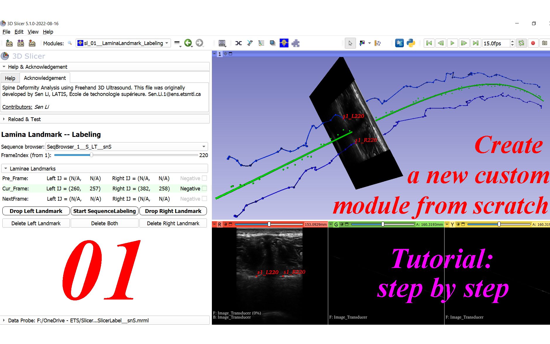 How to create a new custom module -- Develop 3D Slicer Extension Tutorial #01-3D_Slicer-3D ...