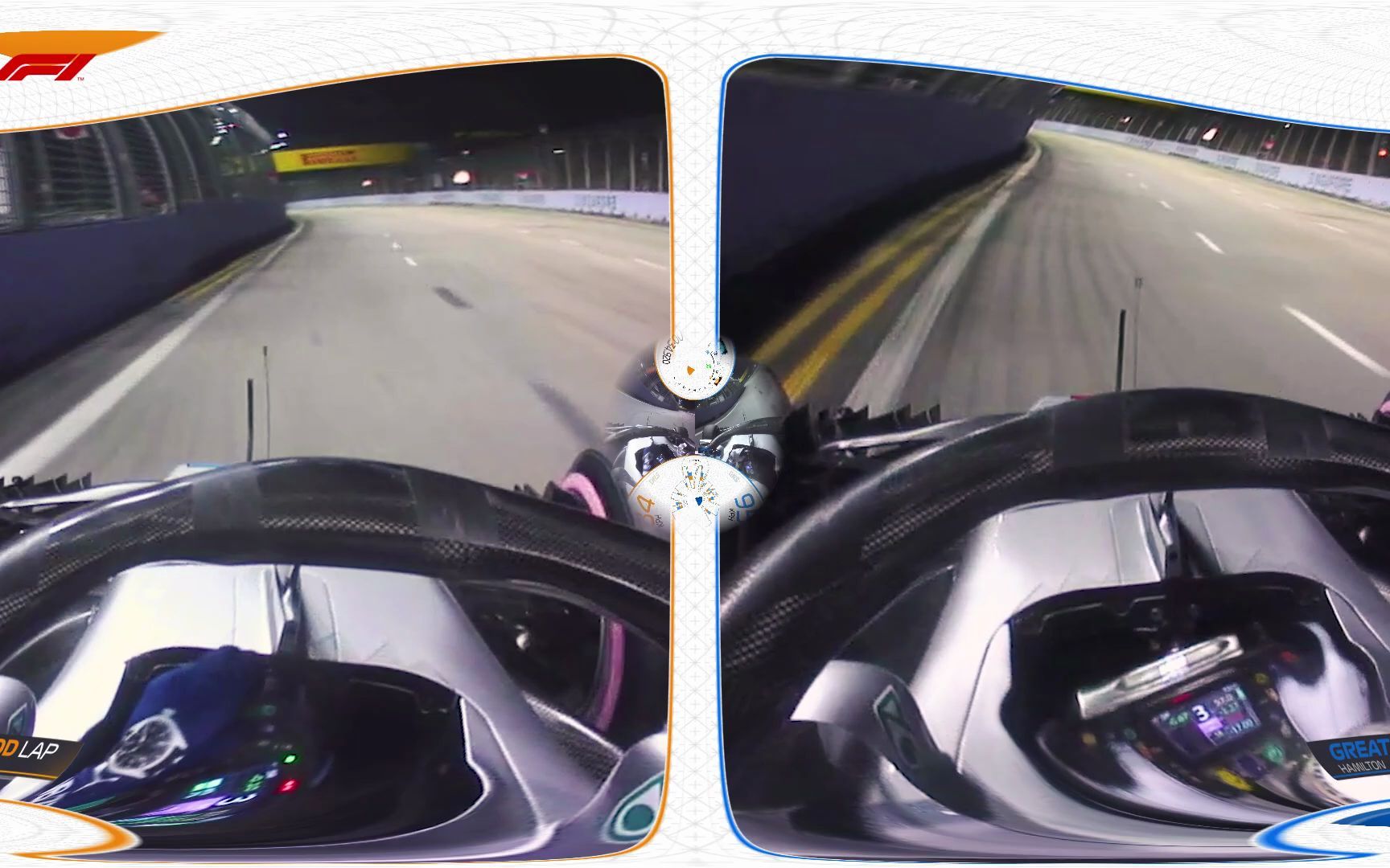 Good Lap Vs Great Lap with Mercedes | F1 2022 Singapore Grand Prix_哔哩哔哩_bilibili