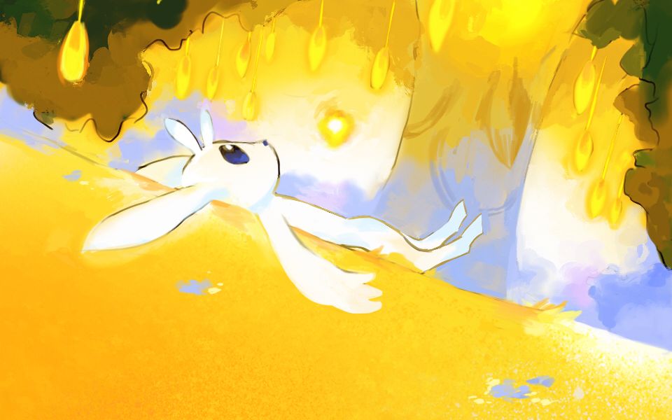 【奥日Ori/绘画过程】和西珥一起拥抱光明吧_哔哩哔哩_bilibili