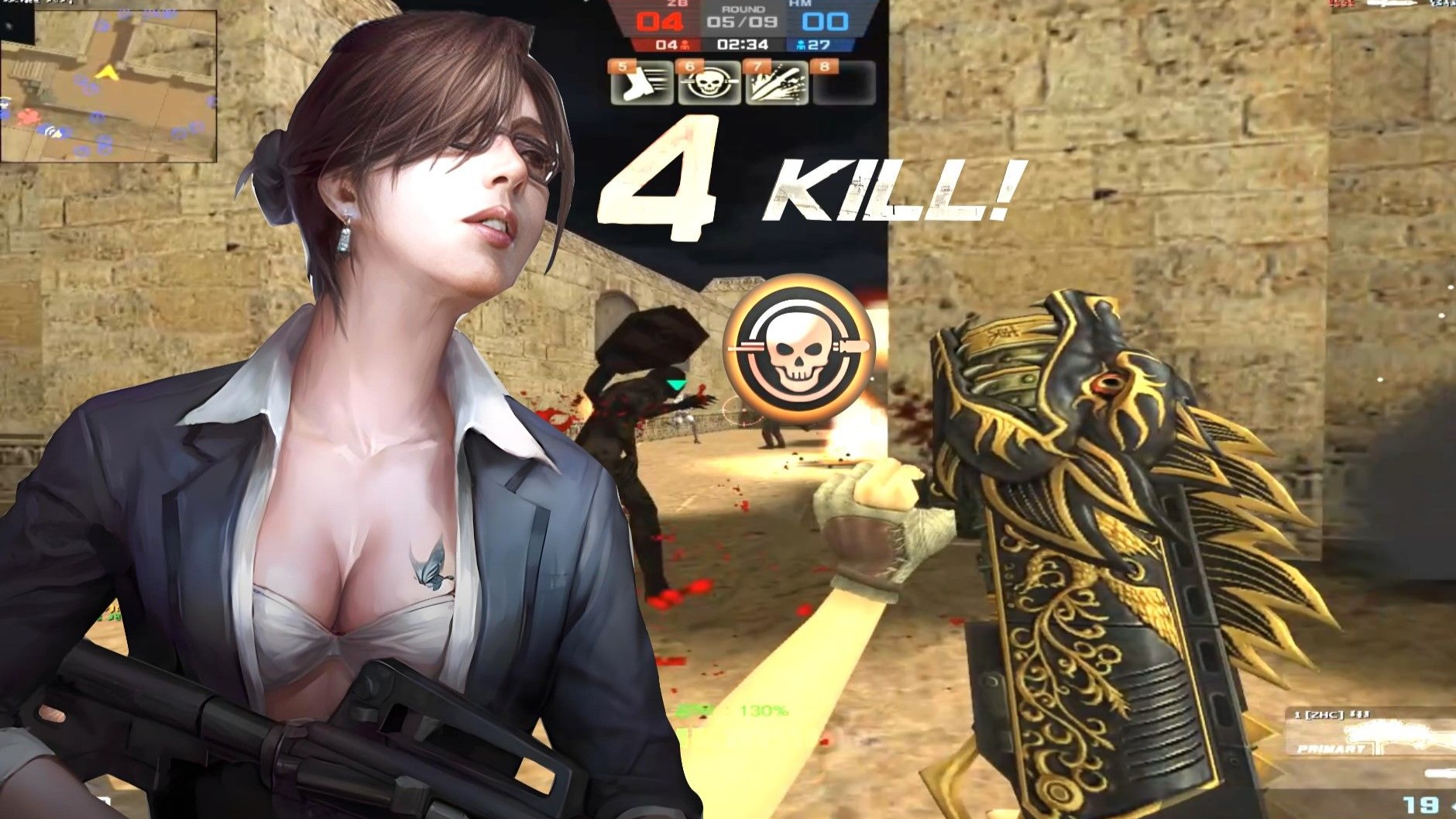 CSOL怀旧之沙漠篇！！还记得曾经的童年女神吗？-凉宫梦丶-凉宫梦丶-哔哩哔哩视频