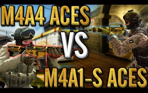 CSGO丨M4A4 Vs M4A1-S 的ACE集锦!到底哪吧更优秀?_哔哩哔哩 (゜-゜)つロ 干杯~-bilibili