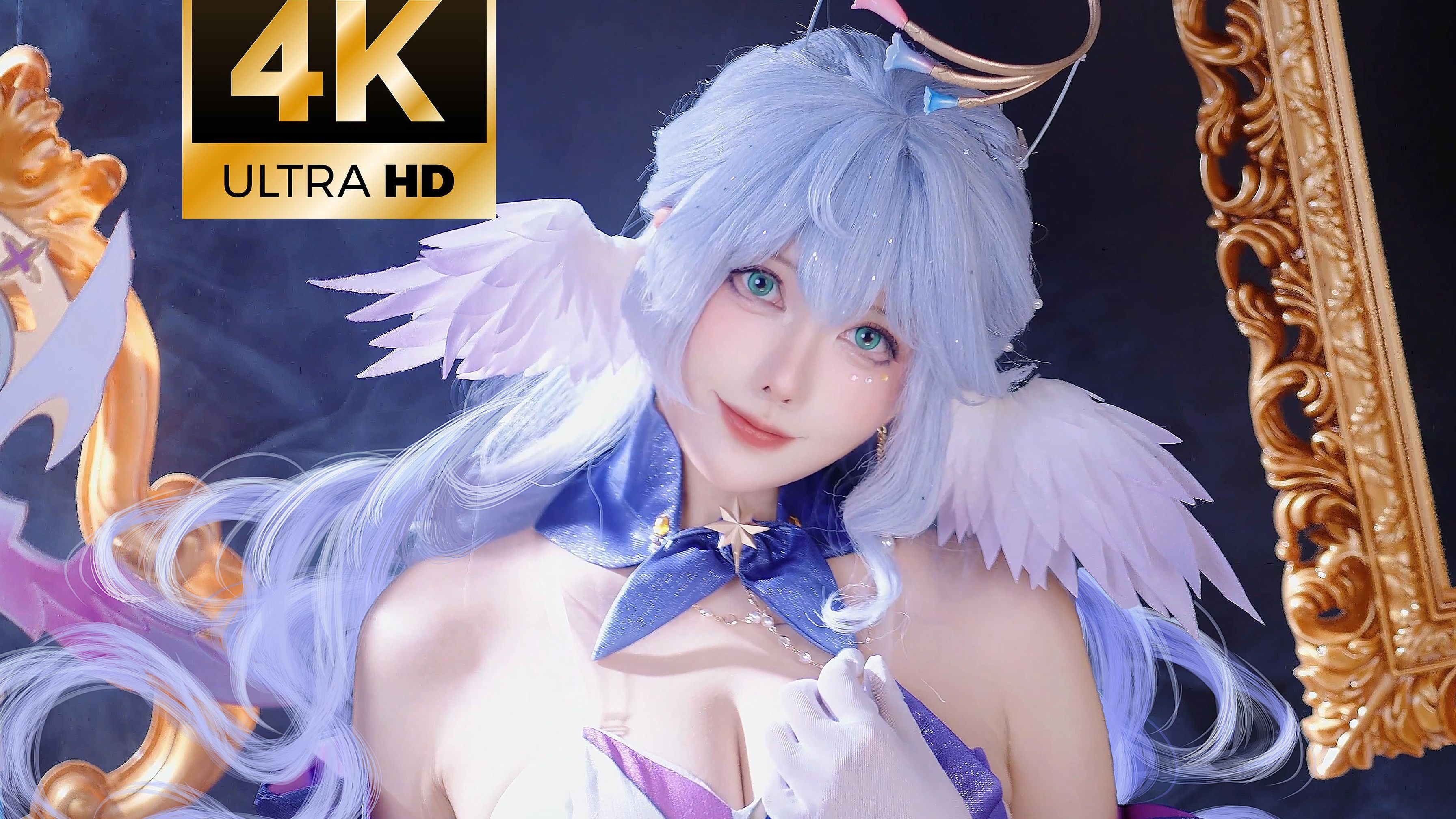 【4K】【知更鸟COS】准备好十连三金了吗！-花泽香兔-花泽香兔-哔哩哔哩视频