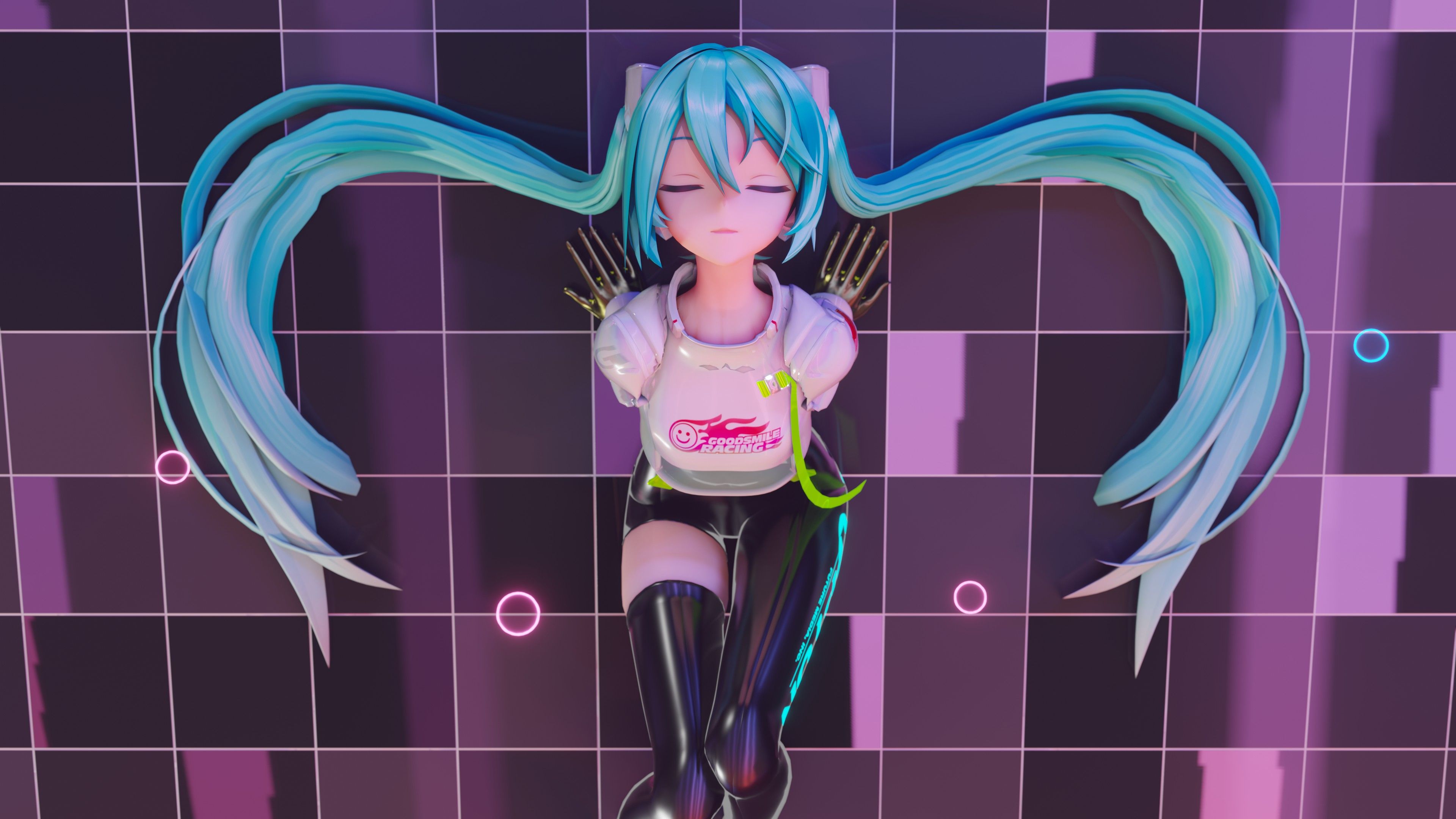 【MMD】PV风YYB Miku Futura【皆大欢喜】-漩涡TT-MiKu-哔哩哔哩视频