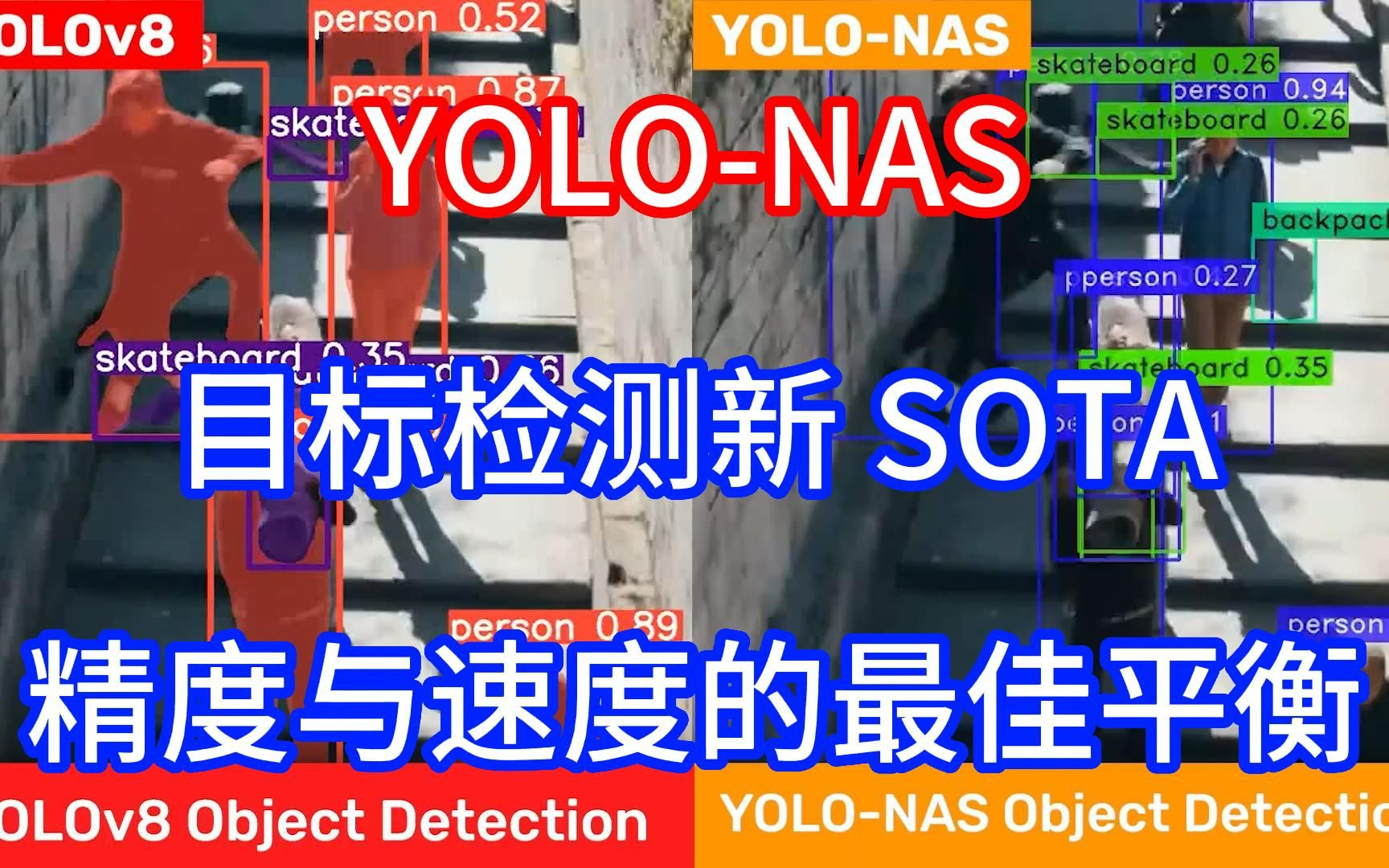 Yolo Nas【已开源】 新一代目标检测王者，性能比yolov8，yolov7更胜一筹！