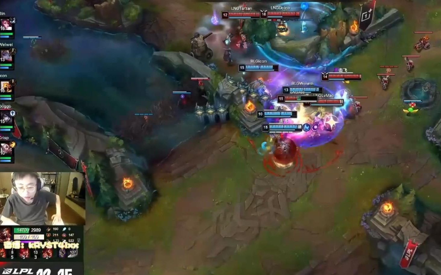 水晶哥看 ALE被迫打出如来神掌 LNG一波带走BLG！ 挺进下一轮！-真是活在梦里-真是活在梦里-哔哩哔哩视频