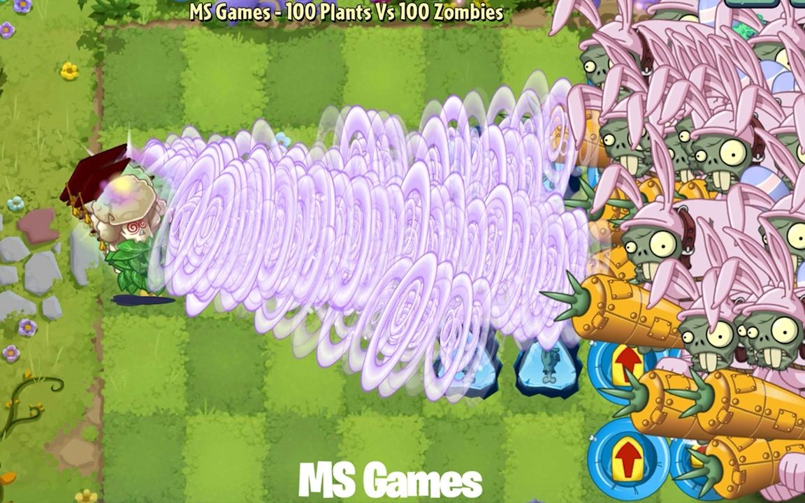 在《植物大战僵尸2》中，有多少种植物可以击败100只春天巨人僵尸-MSGames-MSGames-哔哩哔哩视频