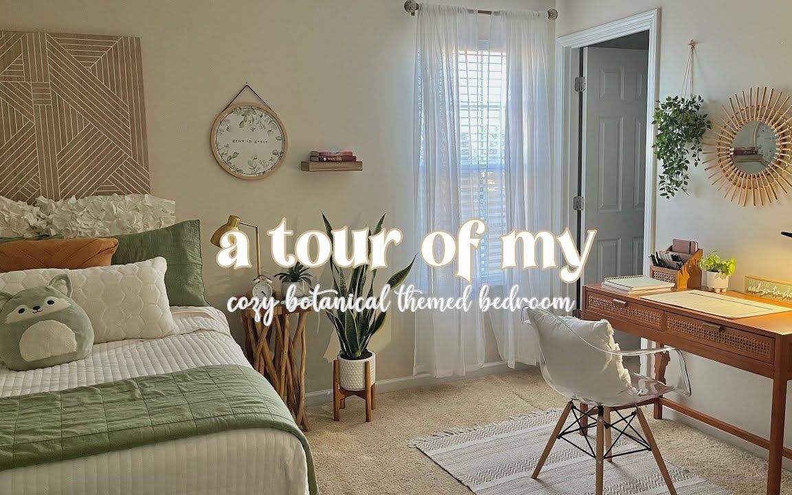 【💡RoomTour】参观舒适的植物主题卧室 | 一个放松的绿洲-SomeLove-zip-SomeLove-zip-哔哩哔哩视频