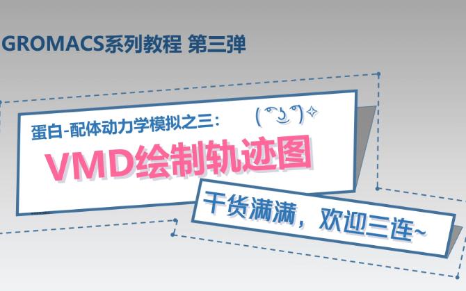 【GROMACS】蛋白-配体动力学模拟之三：使用VMD观察MD轨迹并制作视频-大大大大大可丶-大大大大大可丶-哔哩哔哩视频