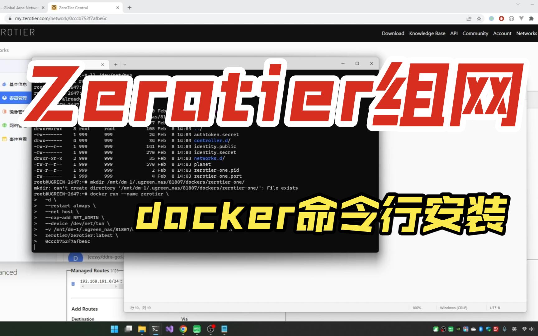 绿联DX4600：docker安装zerotier-板板和丽丽-远程教程-哔哩哔哩视频