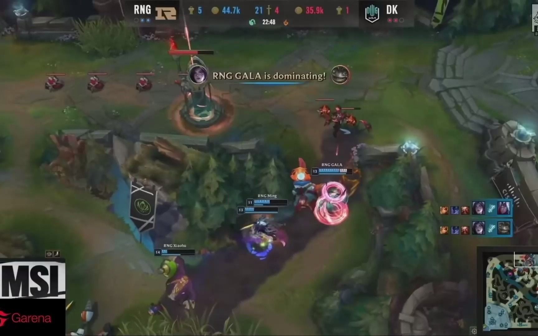 RNG vs DK 2021MSI决赛第5局 听到湾湾解说的梦幻联动 人与人的连结 哈哈_哔哩哔哩_bilibili