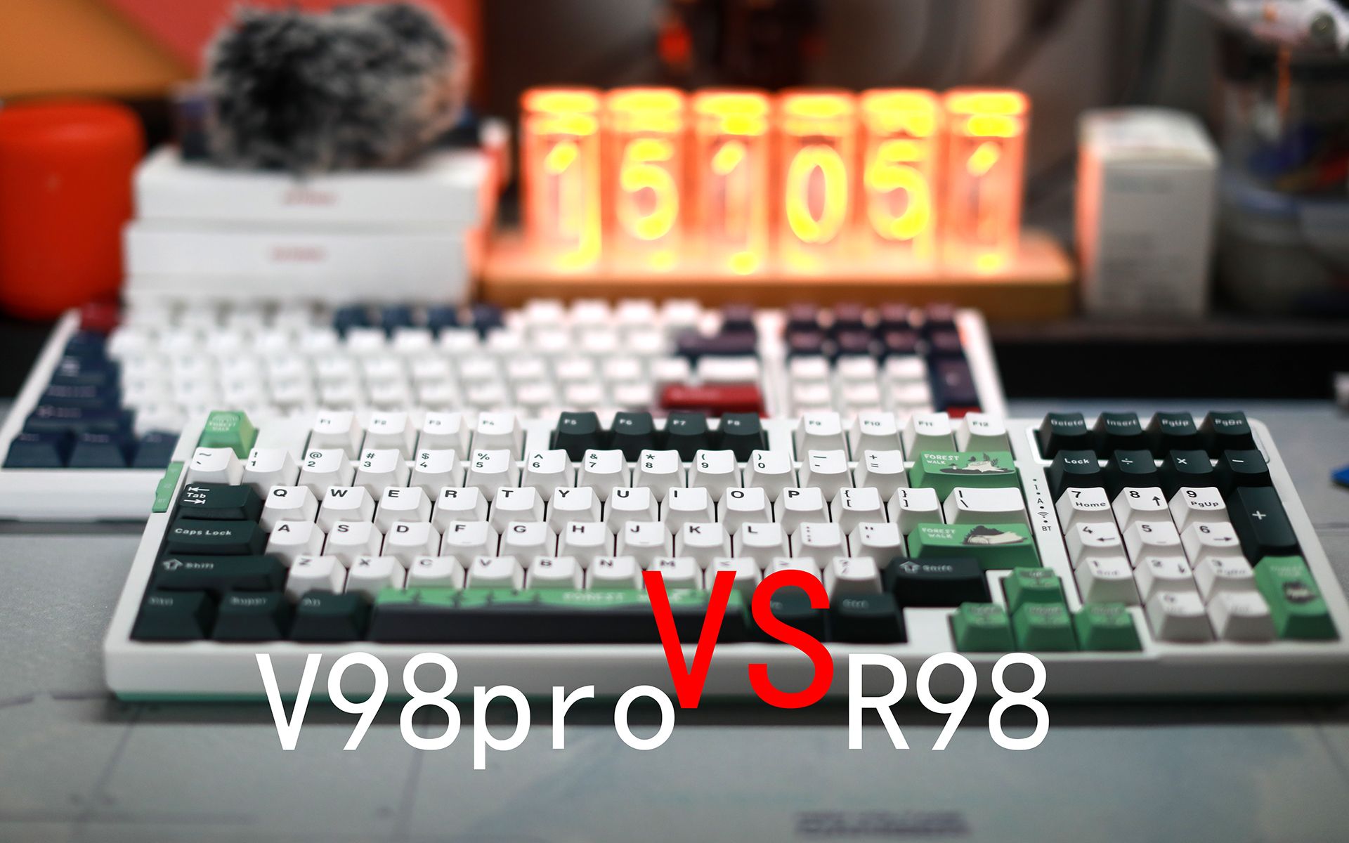 【决赛圈】——RK R98+TTC钢铁轴 VS VGN V98pro+凯华冰莓冰淇淋轴-龙翔可乐-龙翔可乐-哔哩哔哩视频