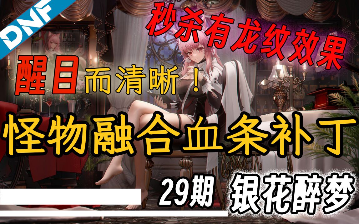 【银花】DNF怪物醒目融合血条补丁，支持团本小队输出显示，秒杀带龙纹哦~-银花醉梦-银花醉梦-哔哩哔哩视频