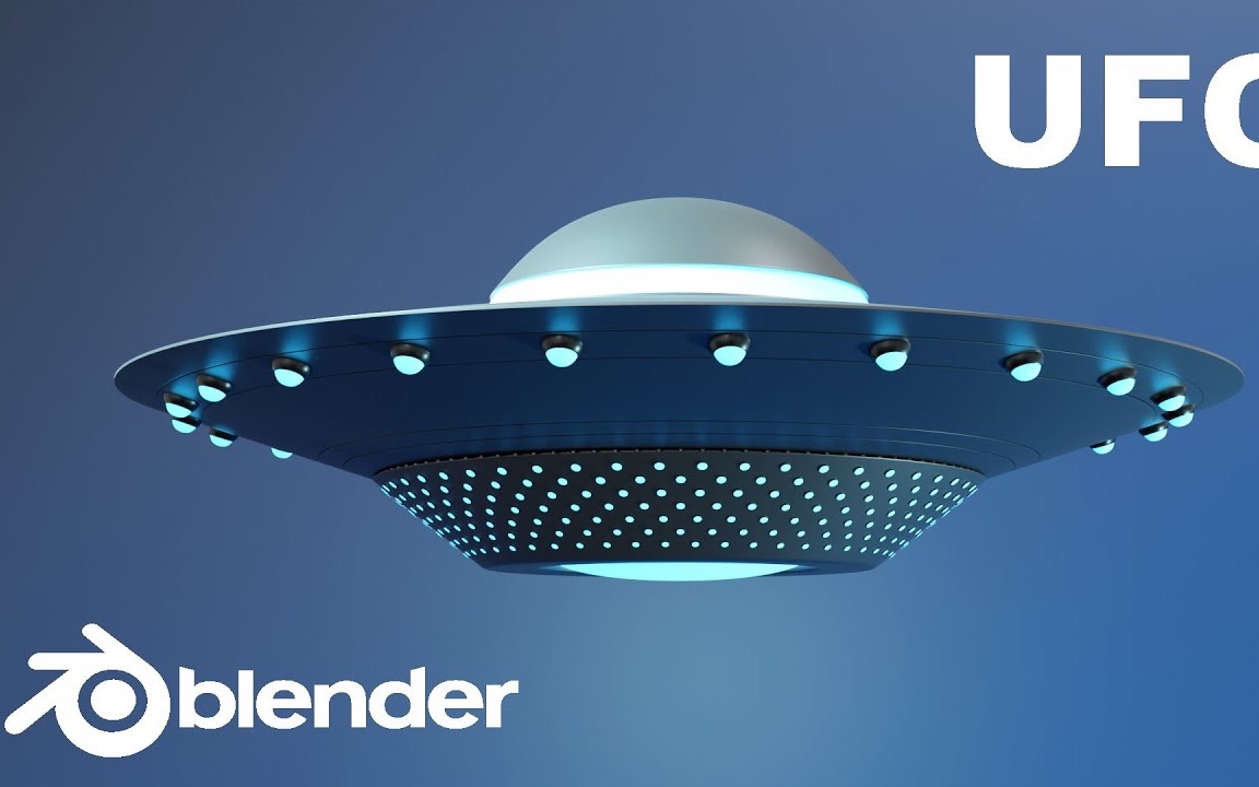 UFO飞碟Blender建模教程_哔哩哔哩_bilibili