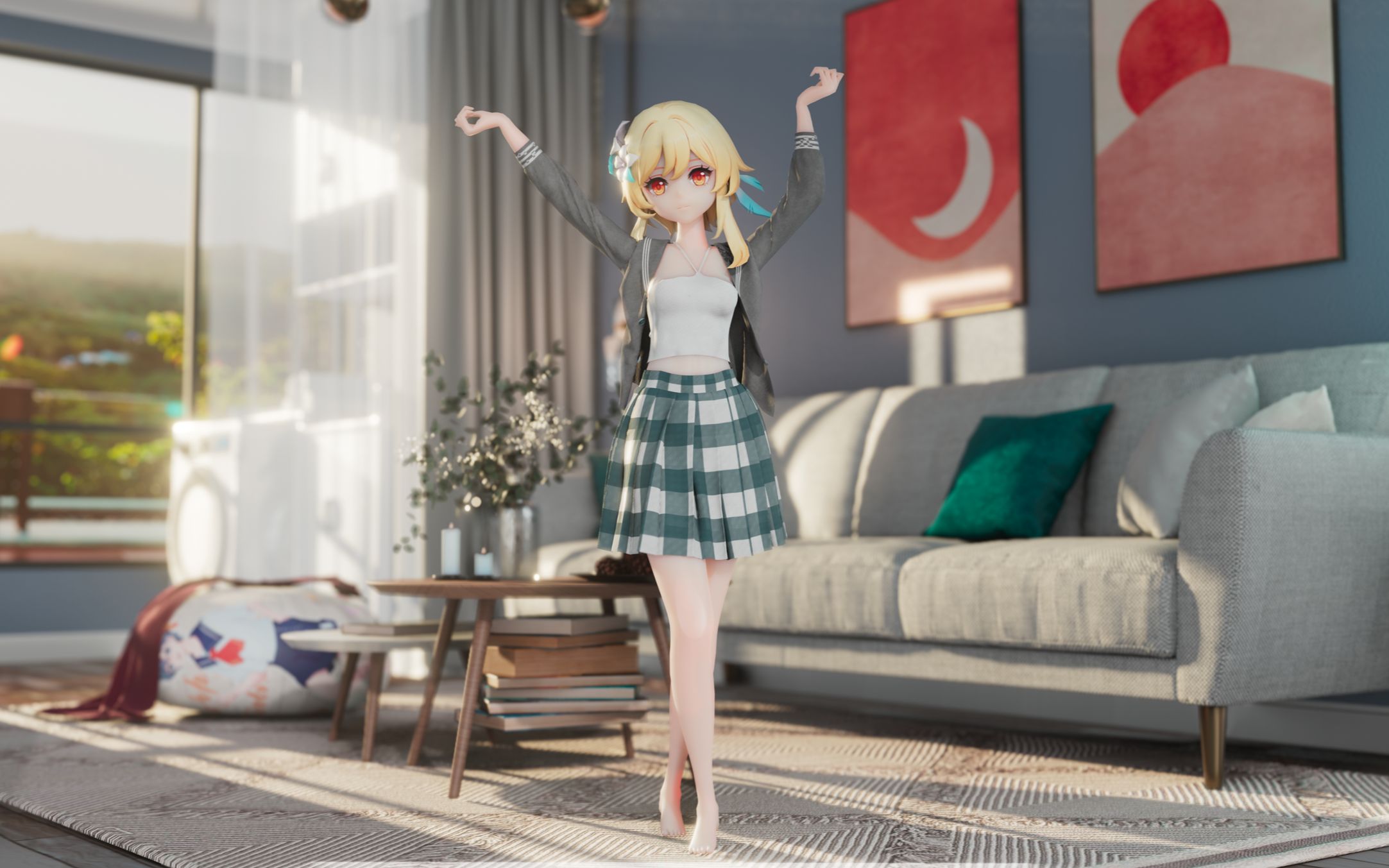 【萤妹/原神MMD】我们快出发！_哔哩哔哩_bilibili