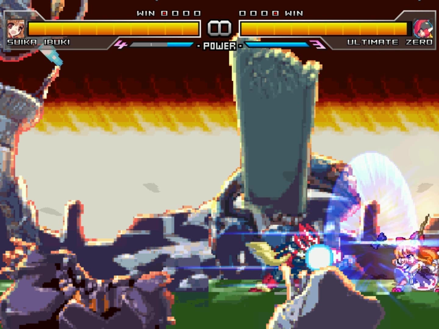 【Mugen】感受1.1Zoom的魅力吧：Bloo VS 里草（已调整画质）