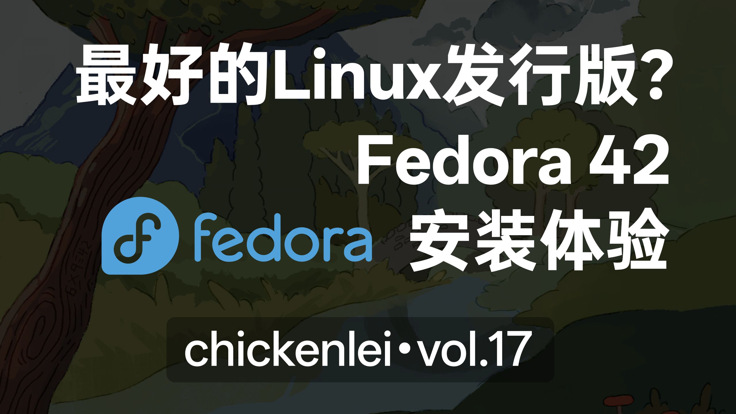 最好的Linux发行版？Fedora42安装体验-chickenlei-chickenlei-哔哩哔哩视频