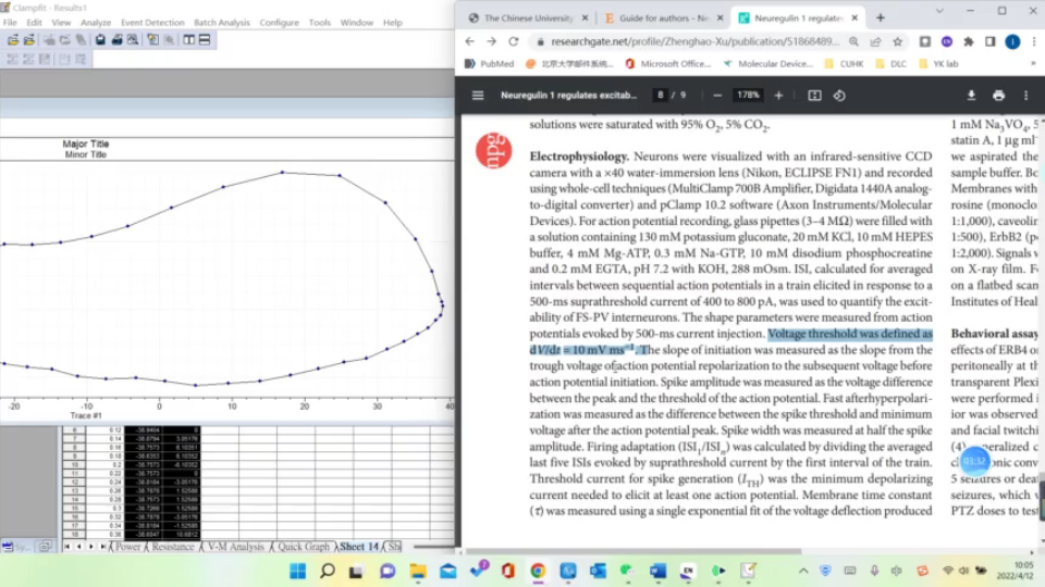 用Clampfit分析动作电位的幅度，半宽和后超极化-张顾伽-默认收藏夹-哔哩哔哩视频