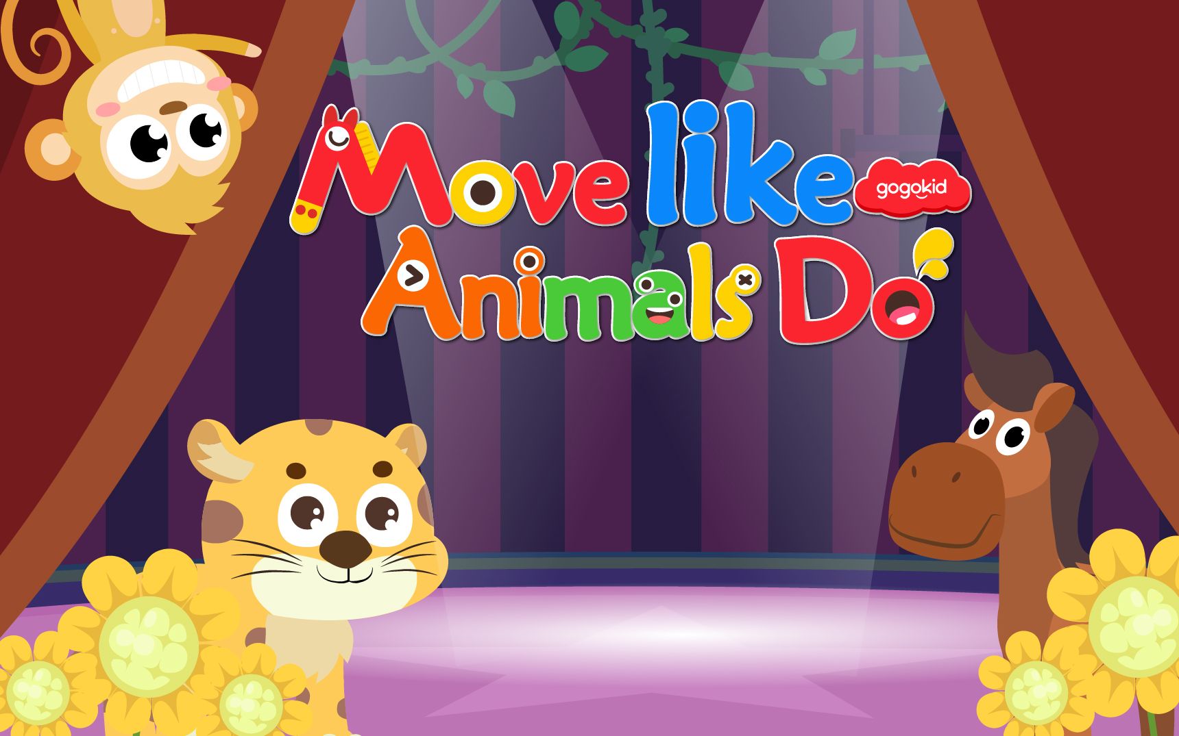 【抖音热门英文儿歌】gogokid：神奇动物在这里！Move like Animals Do_哔哩哔哩_bilibili