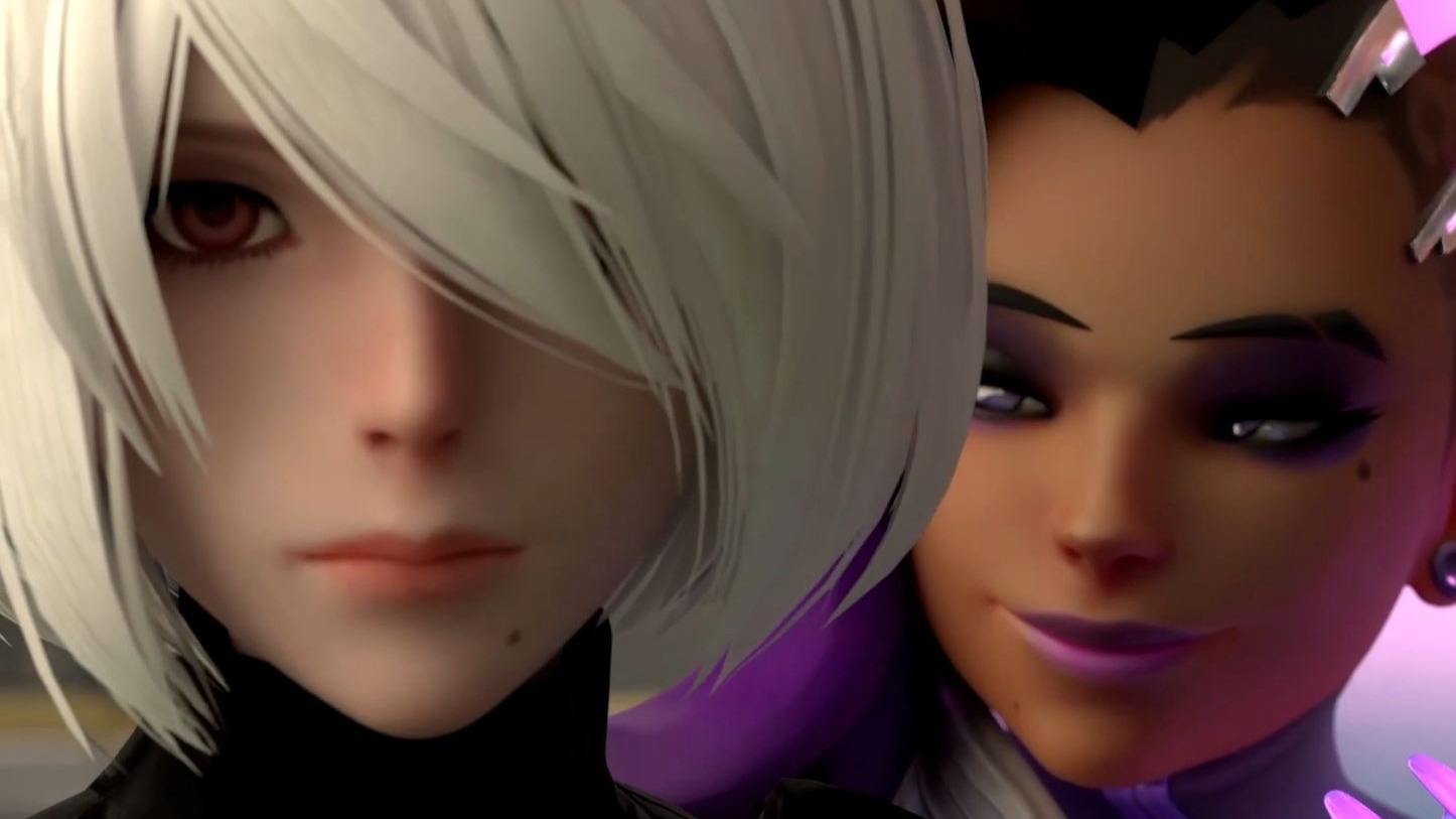 被黑影入侵的dva和2b-爱好3D者-爱好3D者-哔哩哔哩视频