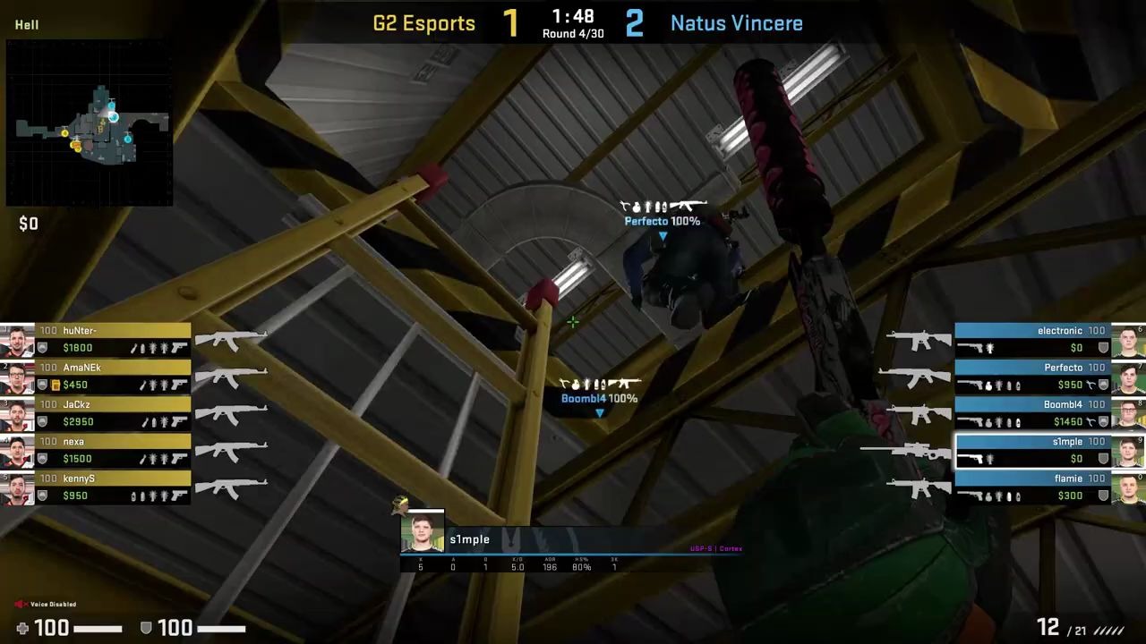 CSGO职业哥第一视角 Na'Vi S1mple (29_16) vs G2 (de_nuke)_哔哩哔哩_bilibili