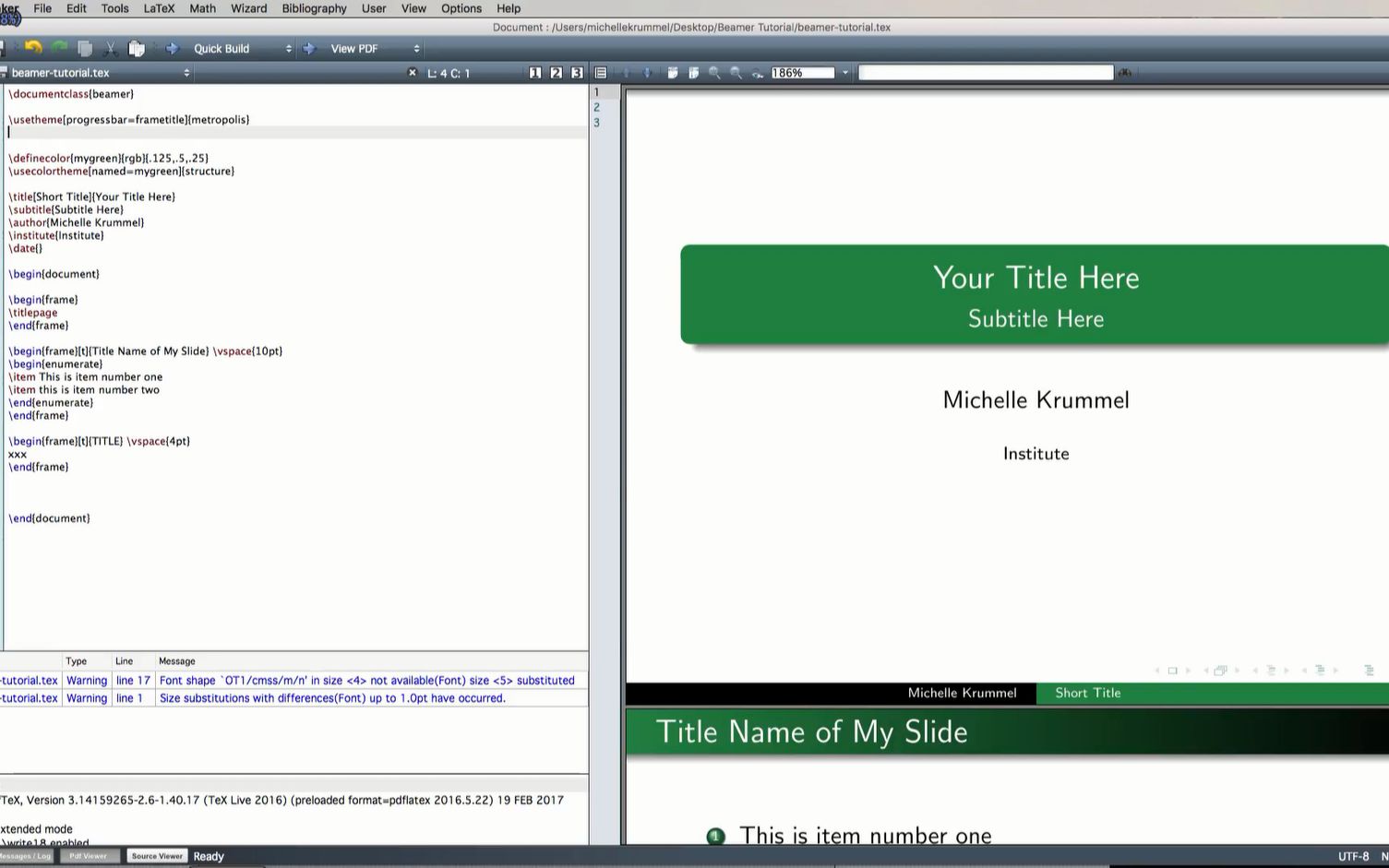 LaTeX Tutorial 11- Beamer Slide Presentation - YouTube_哔哩哔哩_bilibili