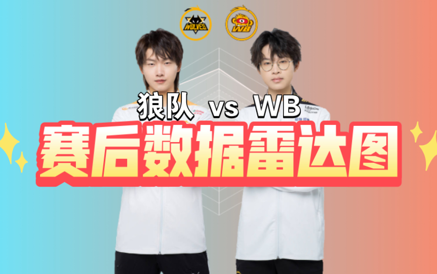 狼队3:2战胜WB赛后数据雷达图，Fly一笙发挥出色，暖阳缺席首发，新人状态有待提升-柳一吃了没-柳一吃了没-哔哩哔哩视频