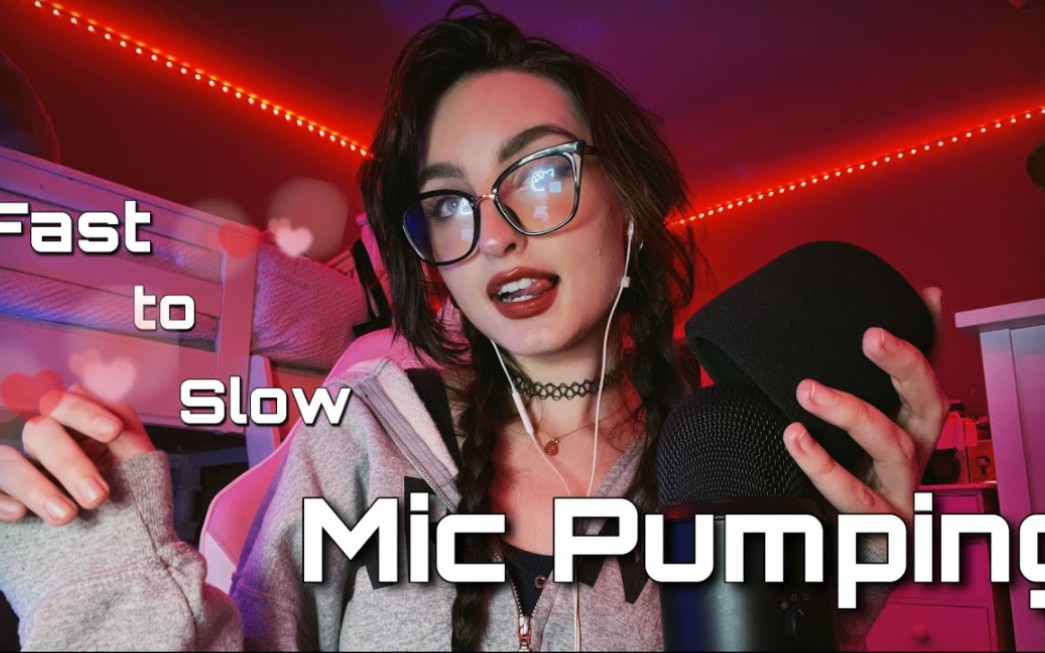 【beebee_助眠】女主播｜从快速侵略性到缓慢&舒缓的麦克风泵送，抓挠，敲击，w/嘴的声音( 1920 X 1080 )-YouTube助眠频道-YouTube助眠频道-哔哩哔哩视频