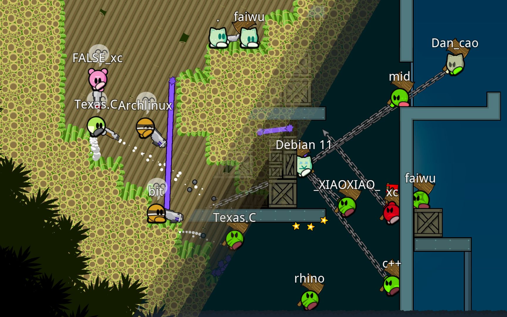 [Teeworlds] InfClassR 感染模式角色介绍 & 集锦_哔哩哔哩_bilibili