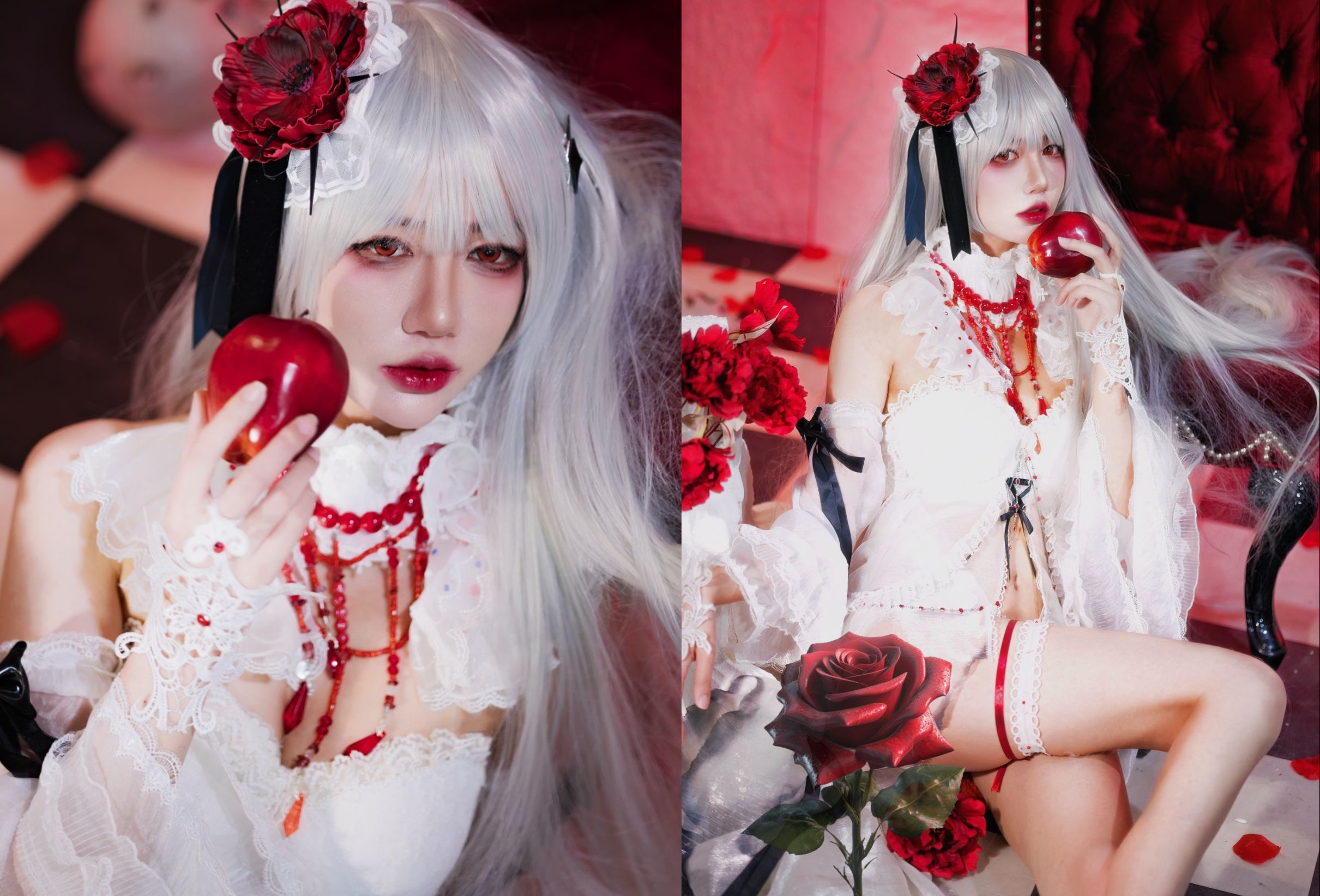 银发赤瞳 戳死谁了？戳死我了 || 可可莉克cos-竹笙Zoe-竹笙Zoe-哔哩哔哩视频