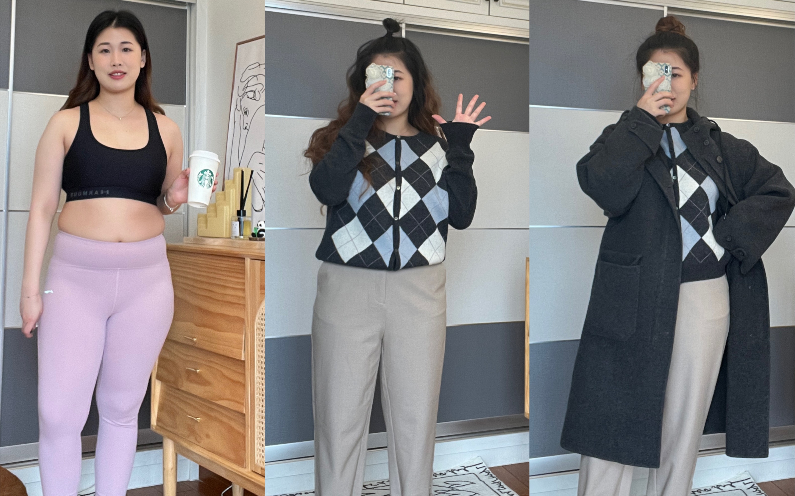 微胖显瘦穿搭 | 163cm 70kg_哔哩哔哩_bilibili