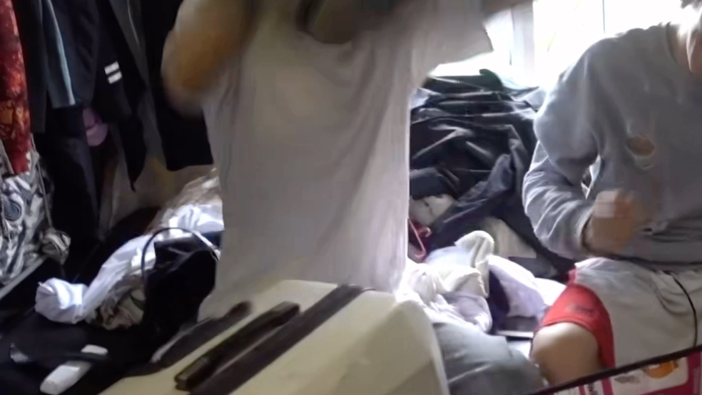 ONER名场面之洋岳叠衣服_哔哩哔哩_bilibili