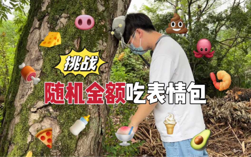 挑战！随机金额吃随机表情包，不是，这确定能吃吗 一只黑q 一只黑q 哔哩哔哩视频