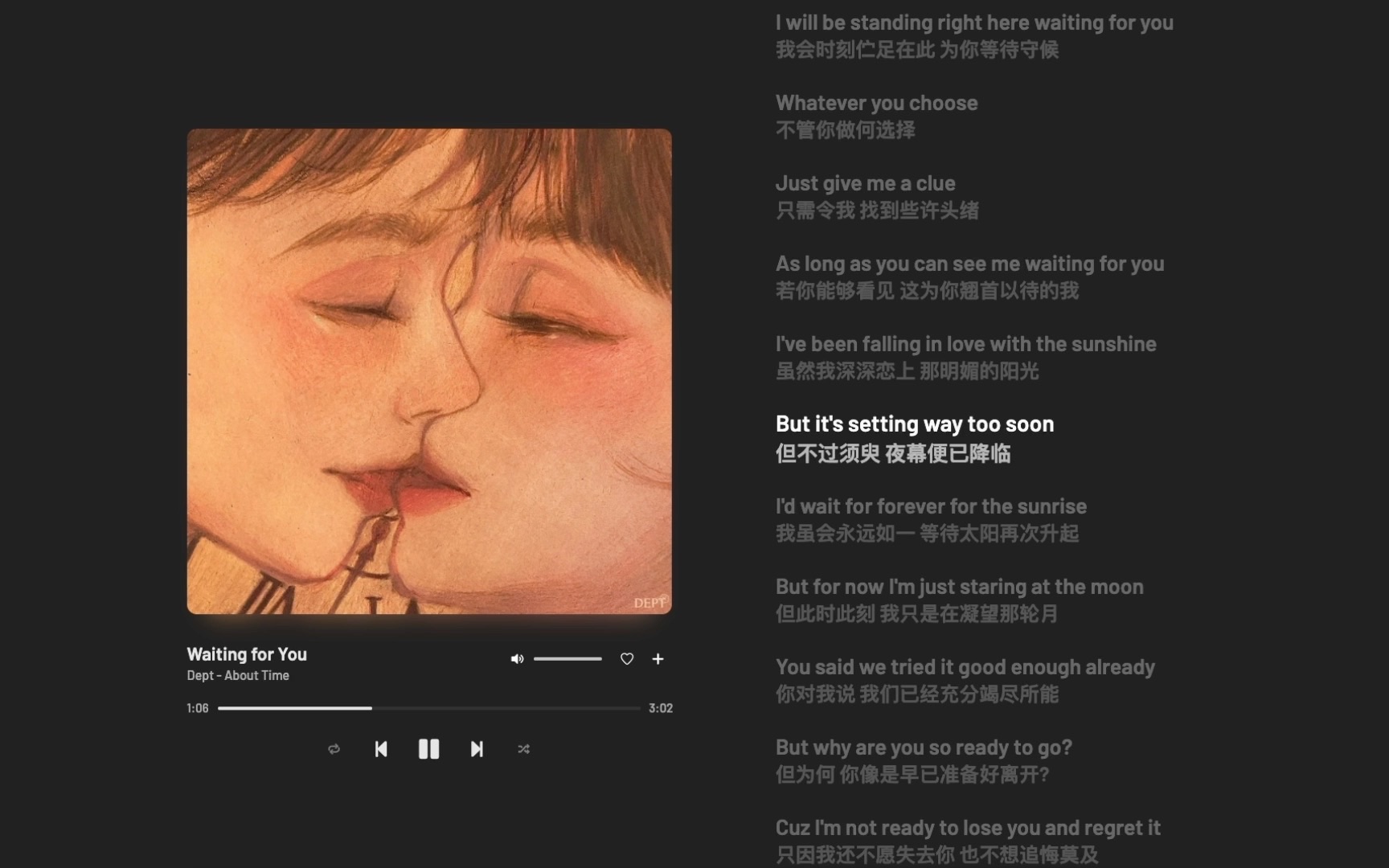 日推歌单|“玫瑰花肆意疯长 爱意致死不灭”|《waiting For You》 叫我yuki同学 叫我yuki同学 哔哩哔哩视频