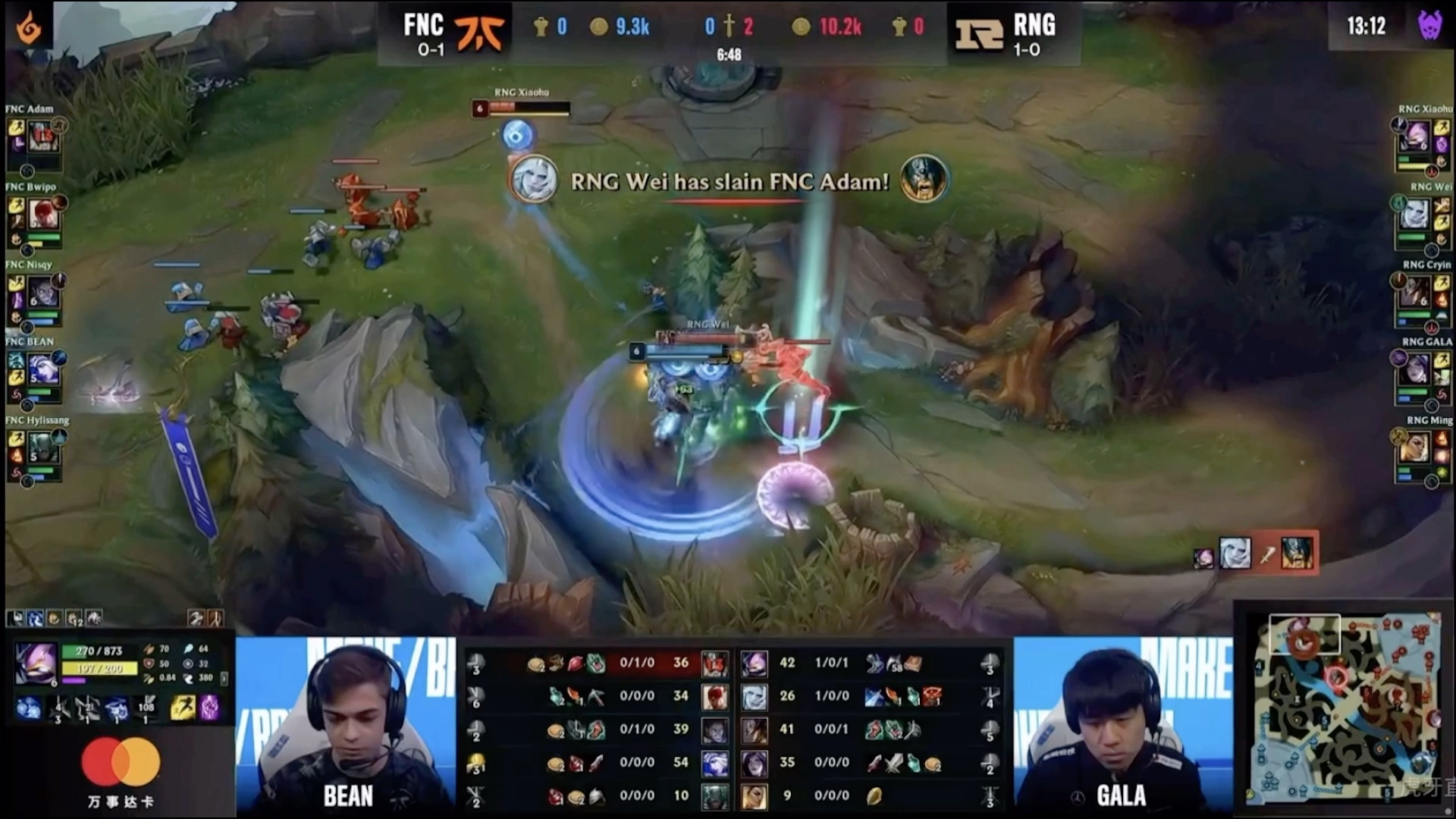 RNG开启大乱斗模式击败FNC，冰岛人集合！_英雄联盟