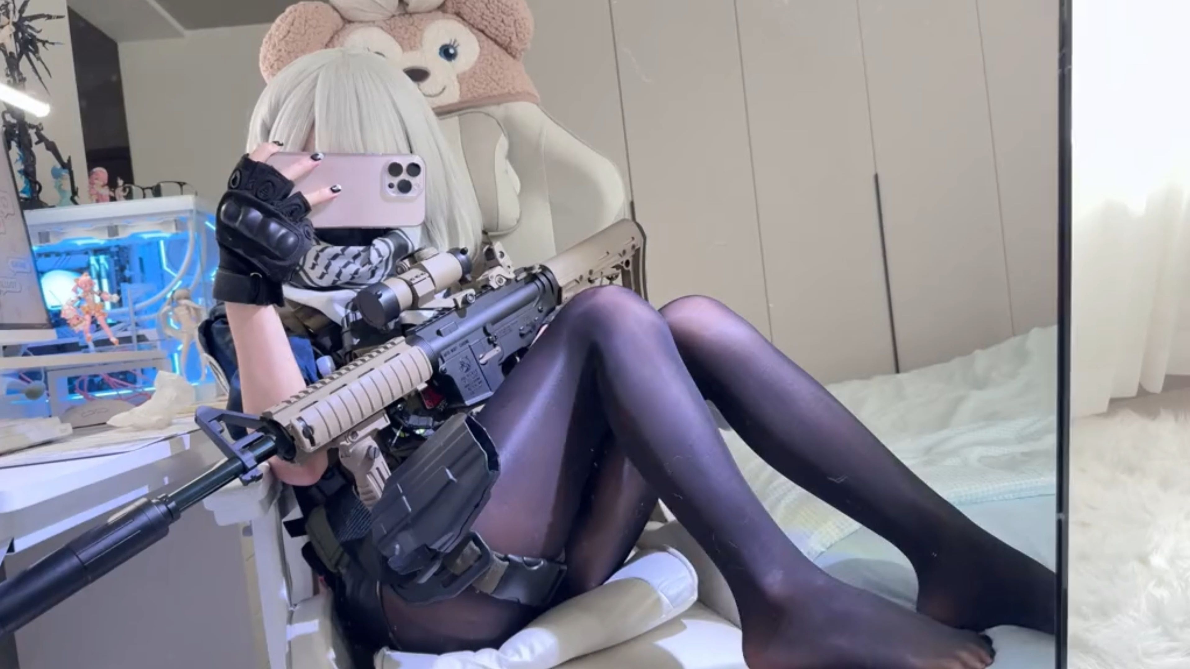 跑刀只要峰医哥哥~ 三角洲行动麦晓雯cos-玉er小宝贝-玉er小宝贝-哔哩哔哩视频