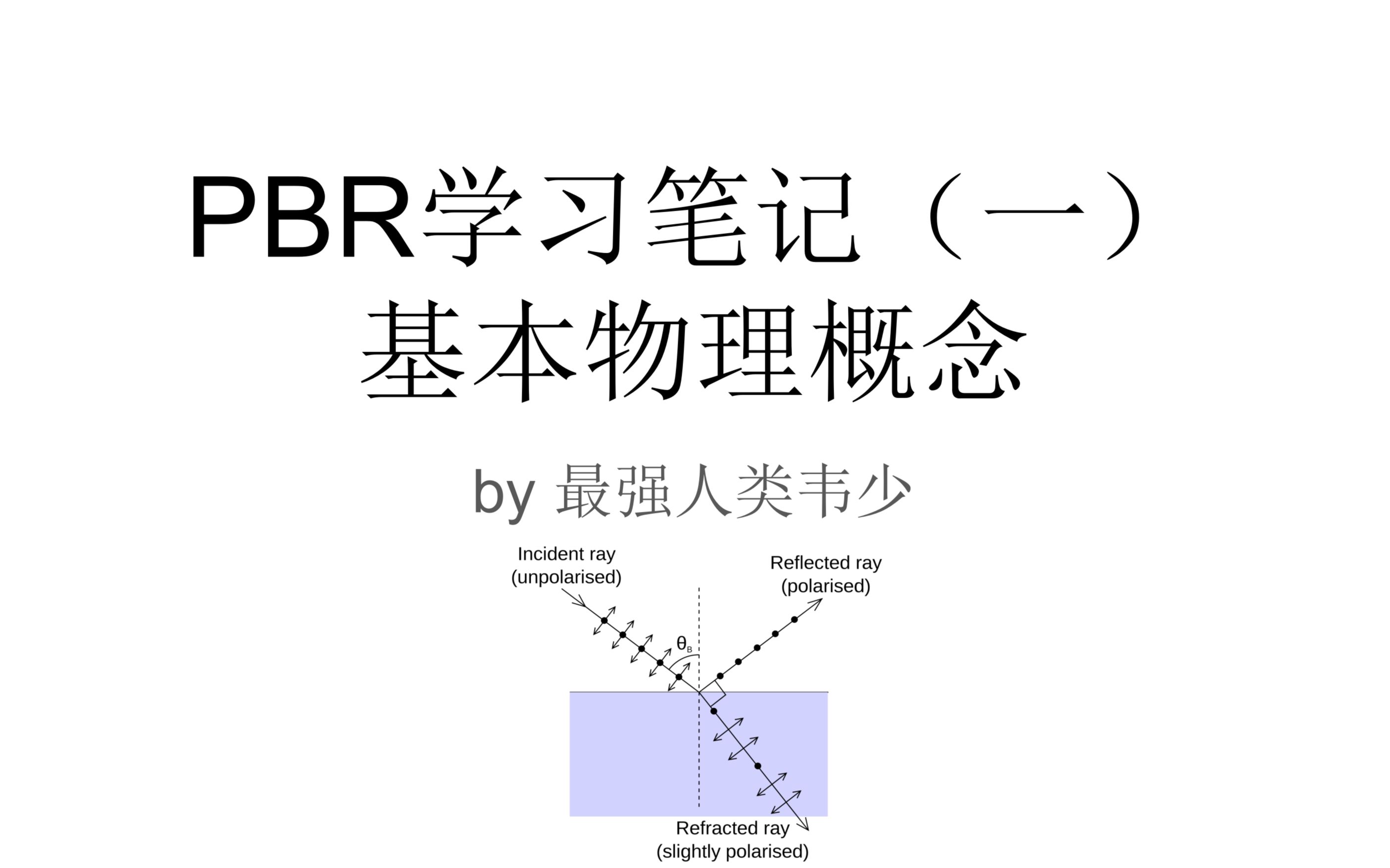 Pbr学习笔记（一）基本物理概念 哔哩哔哩 Bilibili