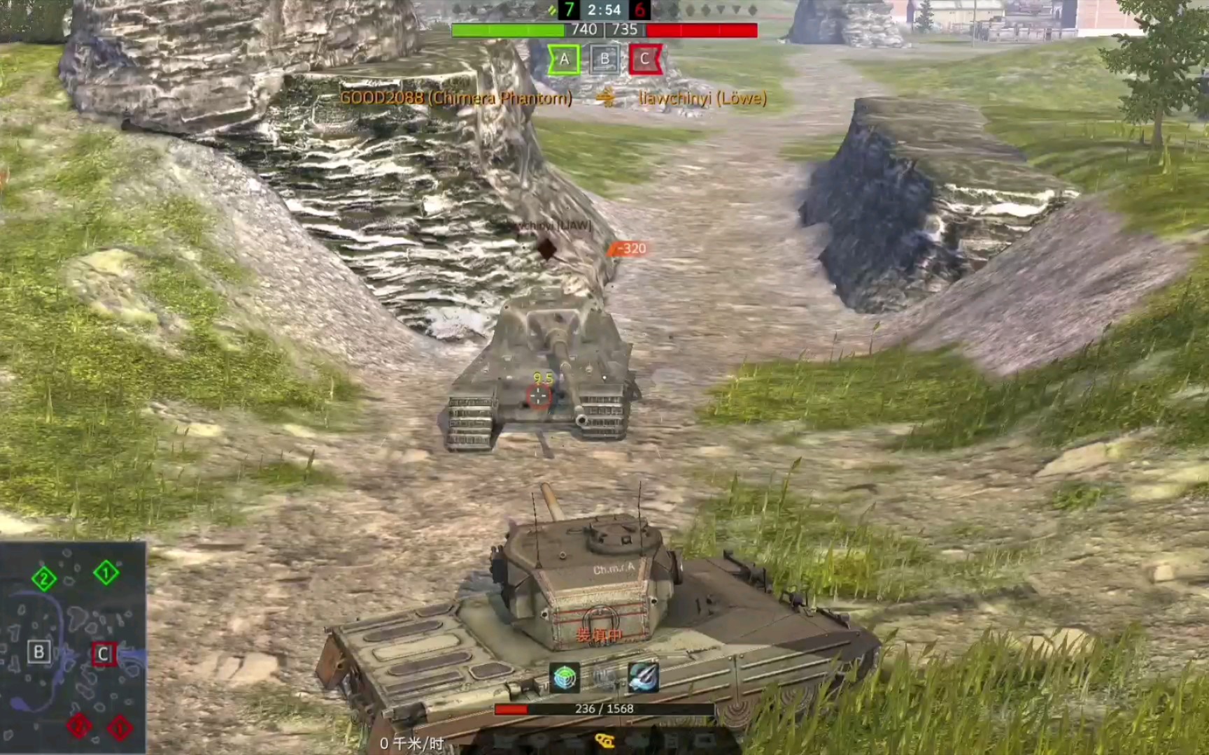 【wotb】奇美拉低伤把M局_哔哩哔哩_bilibili