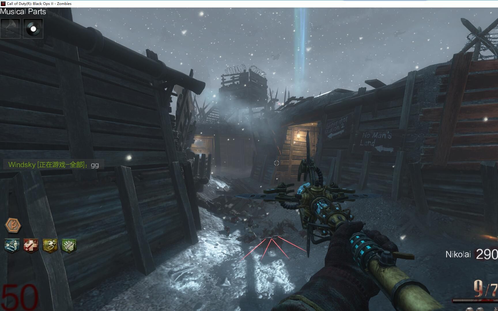 （使命召唤9）僵尸模式起源单人一命50波_哔哩哔哩_bilibili