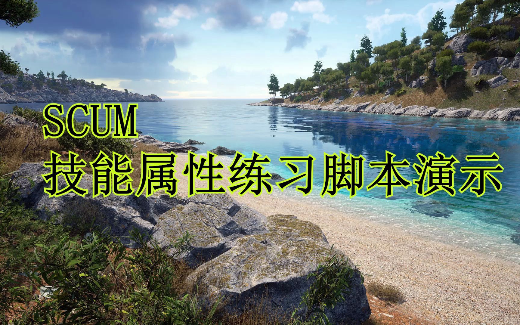 SCUM 技能属性练习脚本演示_哔哩哔哩bilibili