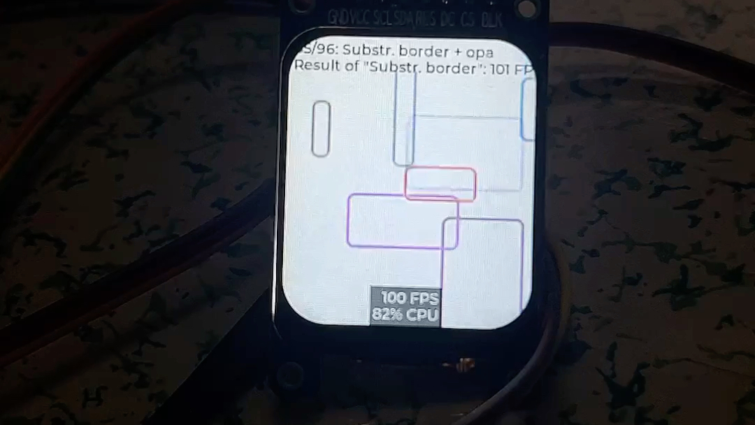 AT32F403A硬件SPI+DMA优化 + Lvgl 8.2 这帧率可以的。_哔哩哔哩_bilibili