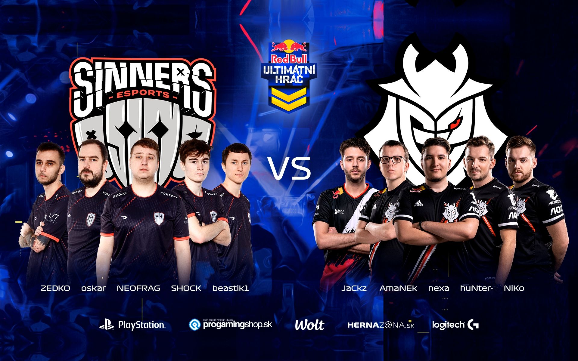 【CS:GO】G2 vs Sinners - RedBull表演赛_哔哩哔哩_bilibili