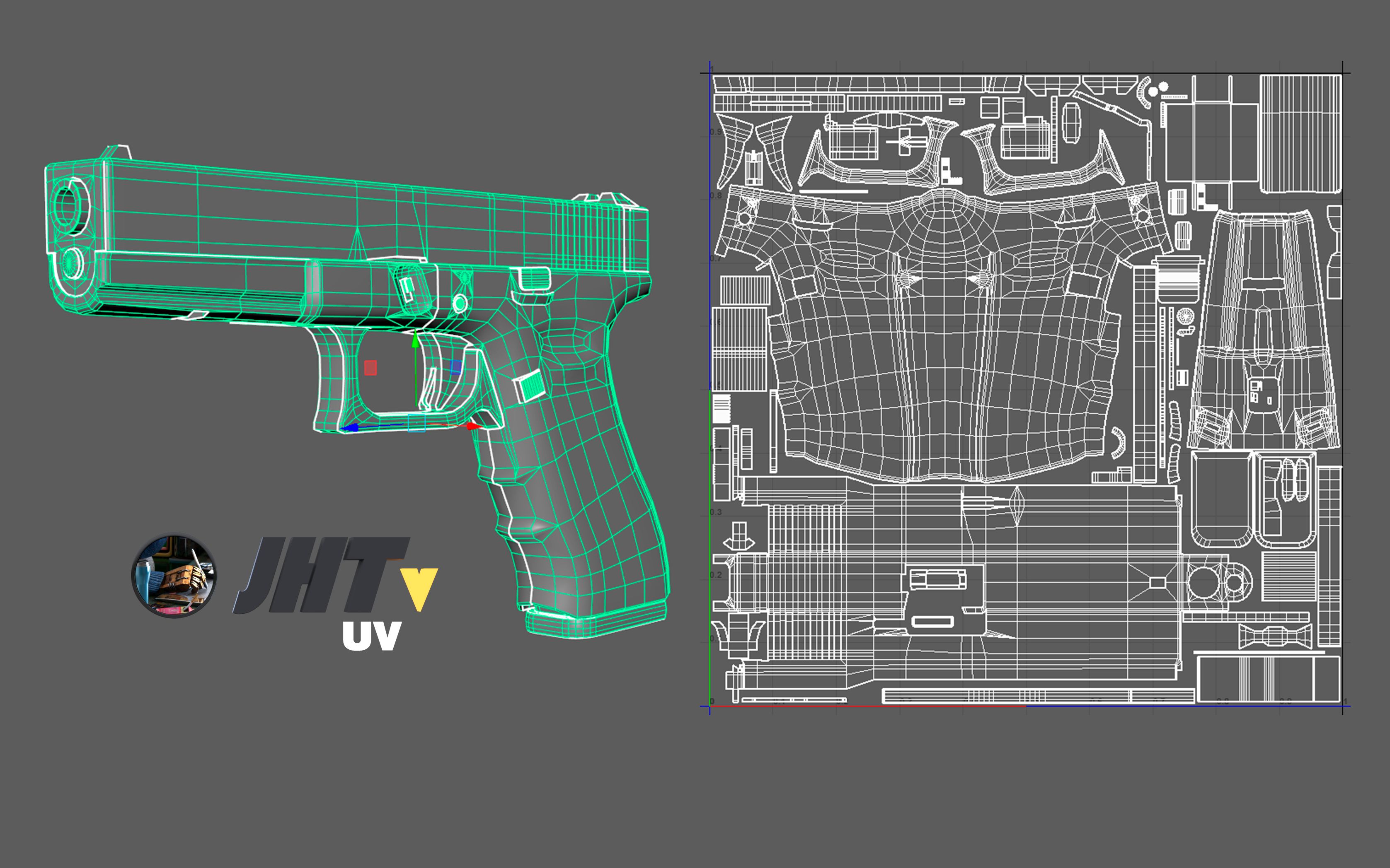 maya 枪械UV教学_哔哩哔哩 (゜-゜)つロ 干杯~-bilibili