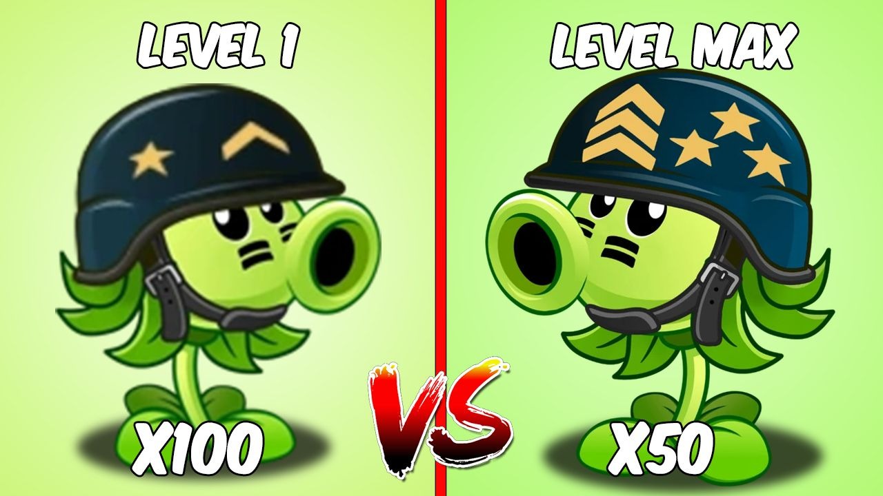 PvZ 2 挑战 - 全部植物1级x100 VS 满级植物x50 VS 10个机械橄榄球僵尸等级10-MSGames-MSGames-哔哩哔哩视频