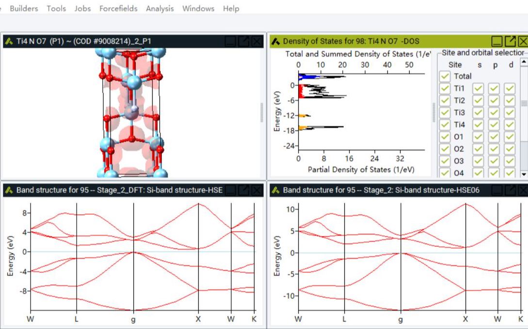 MedeA-VASP计算篇：三大性质（电荷密度、态密度、能带结构）_哔哩哔哩_bilibili