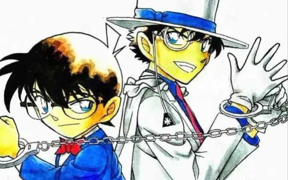 【名侦探柯南】怪盗vs名侦探and柯基快新cp——工藤新一柯南and黑羽快斗怪盗基德哔哩哔哩bilibili 