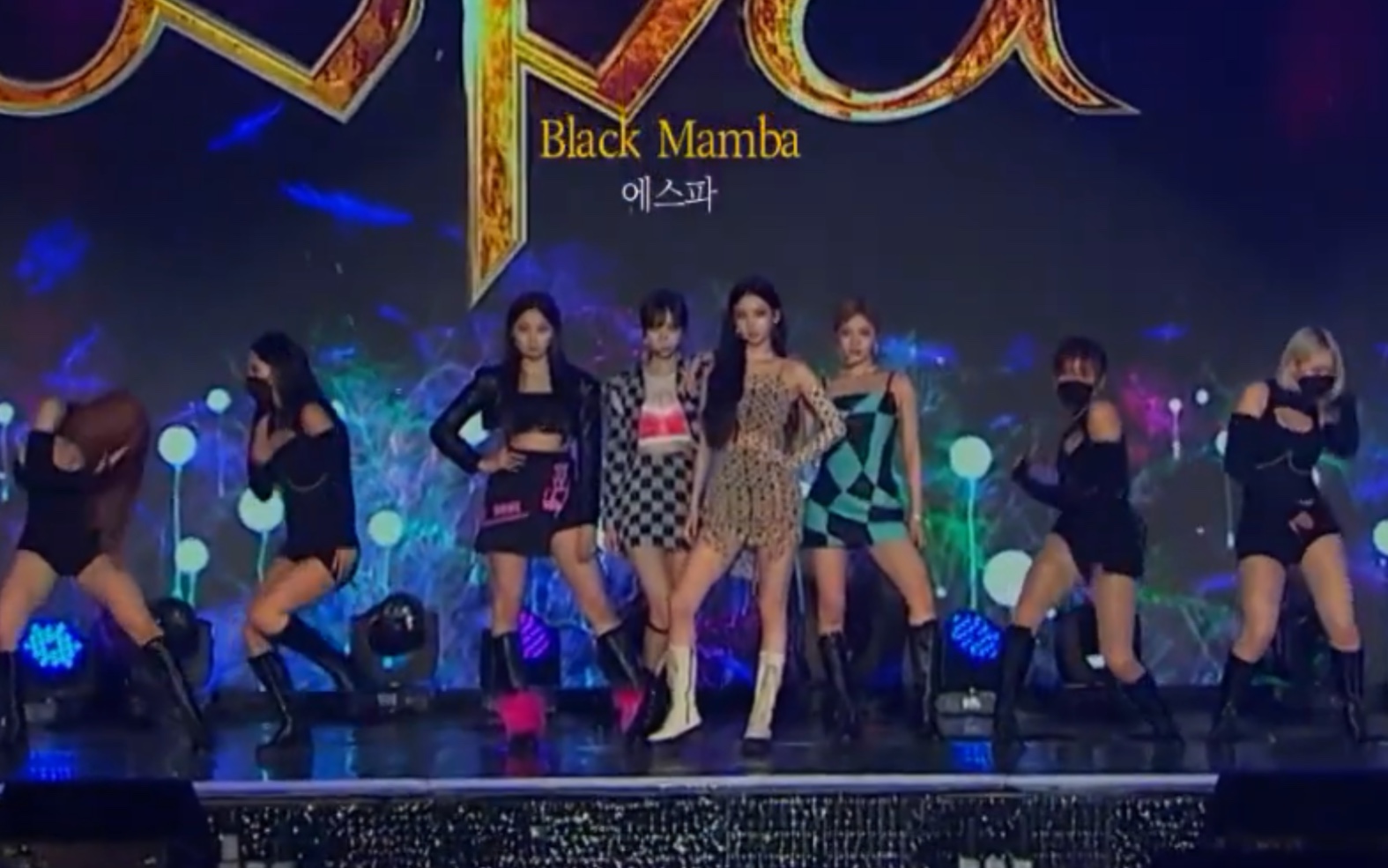 【aespa】Black Mamba [Korea on stage] 210812_哔哩哔哩_bilibili